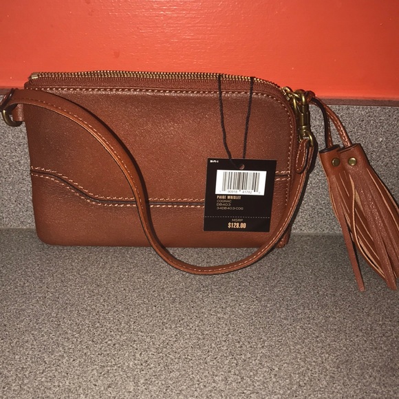 Frye | Bags | Frye Paige Cognac Leather Wristlet | Poshmark
